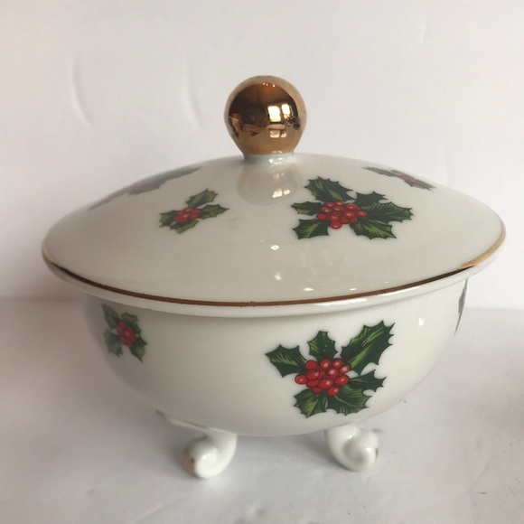 Lefton | Accents | Lefton Covered Candy Dish Christmas | Poshmark